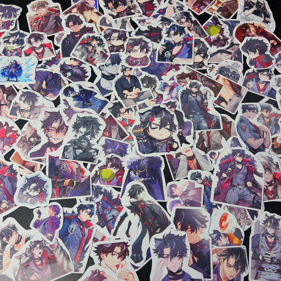 Genshin Impact Wriothesley Sticker Pack – 120 Genshin Wriothesley ...