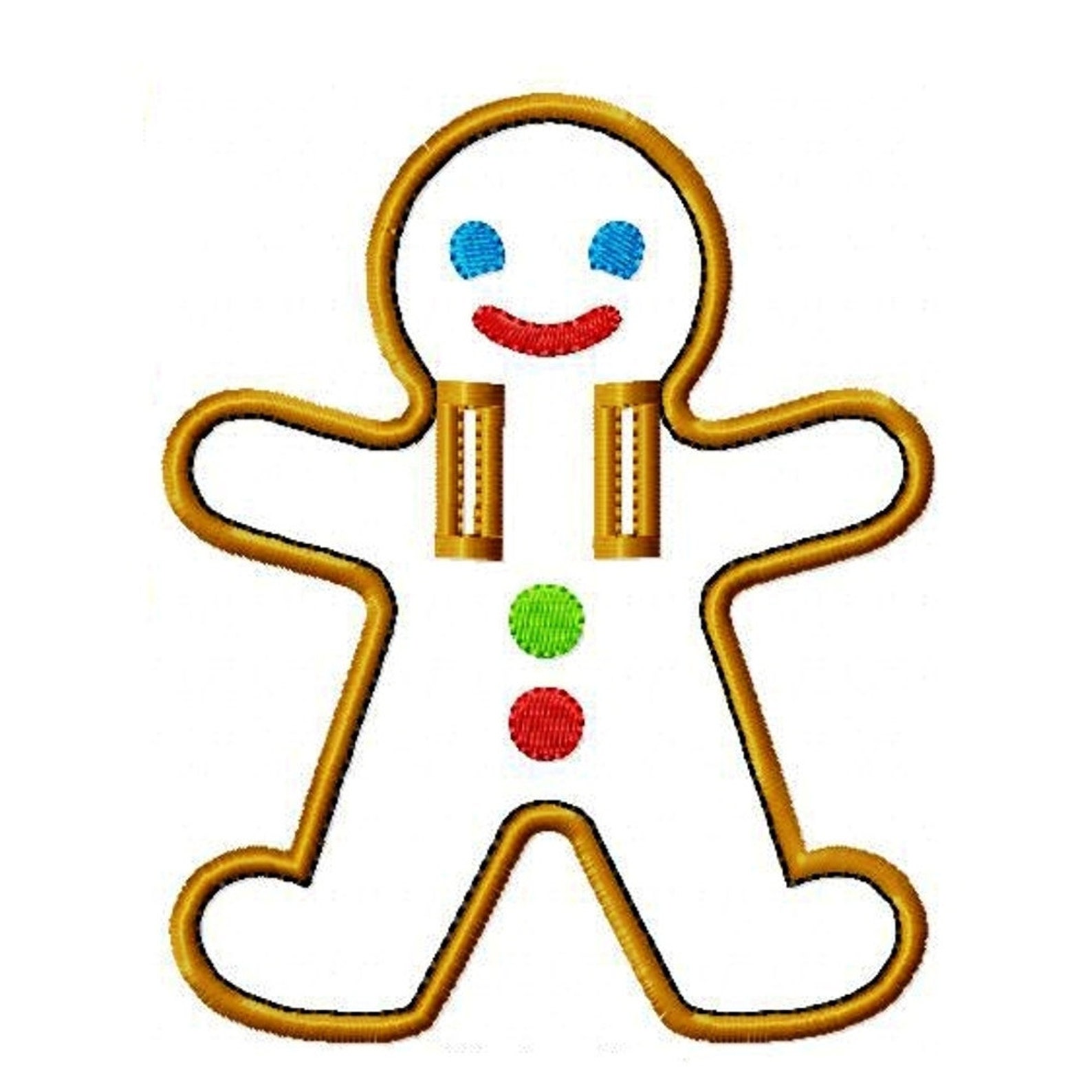 Gingerbread Man Banner Machine Embroidery Design Applique Patterns All ...