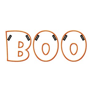 BOO Banner in the Hoop Banner Machine Embroidery Design Applique ...