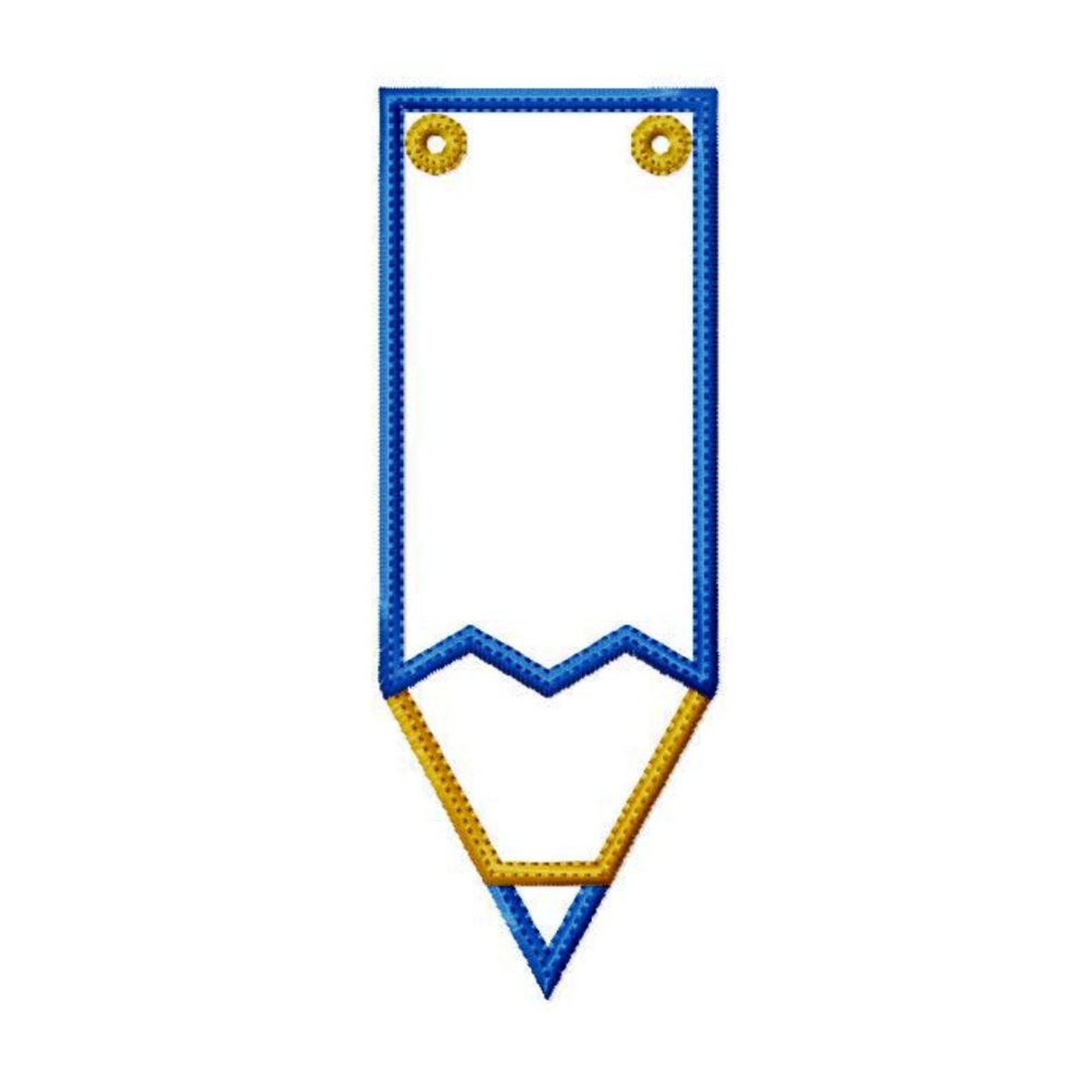 Pencil Banner ITH Project Applique Machine Embroidery Design Patterns ...