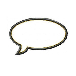 Speech Bubble Appliques Machine Embroidery Designs Applique Patterns in ...