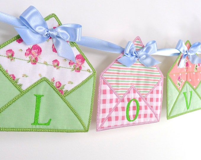 Flower Power Banner in the Hoop Banners Machine Embroidery Designs ...