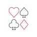 Playing Card Symbols Appliques Machine Embroidery Design Patterns 3 ...