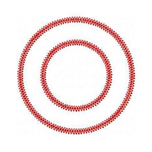 Circle Frames Machine Embroidery Applique Design Pattern 2 Variations ...
