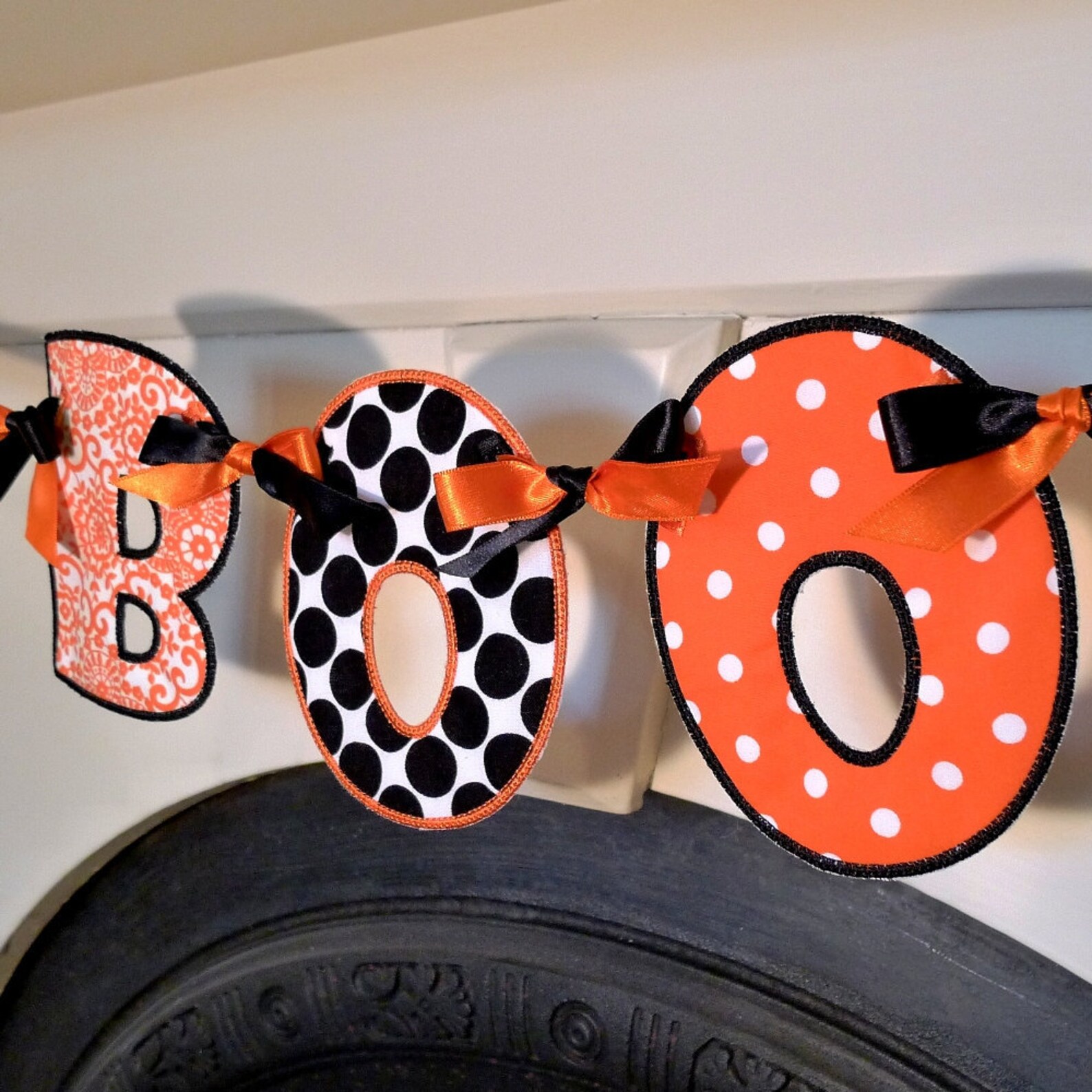 BOO Banner in the Hoop Banner Machine Embroidery Design Applique ...