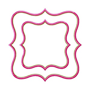 Square Fancy Frame Appliques Machine Embroidery Designs Applique ...