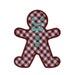 Gingerbread Man Applique Machine Embroidery Design Pattern in - Etsy