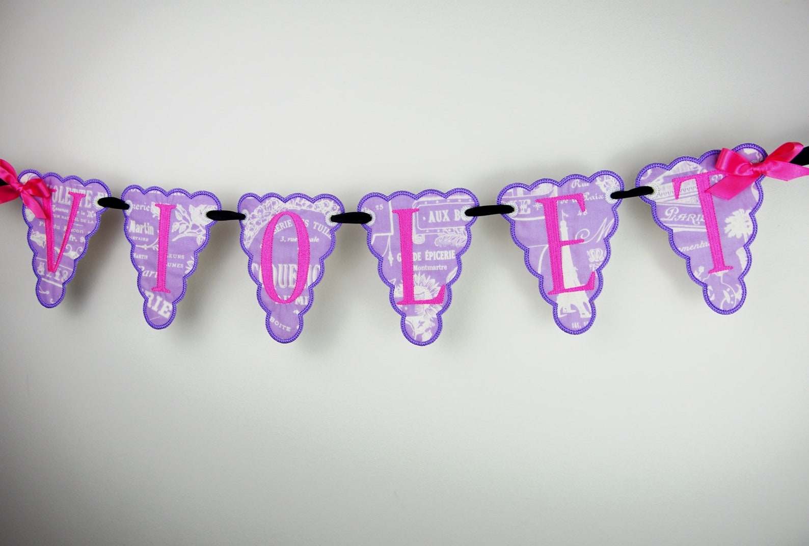 Scalloped Triangle Banner ITH Bunting Project Machine Embroidery ...