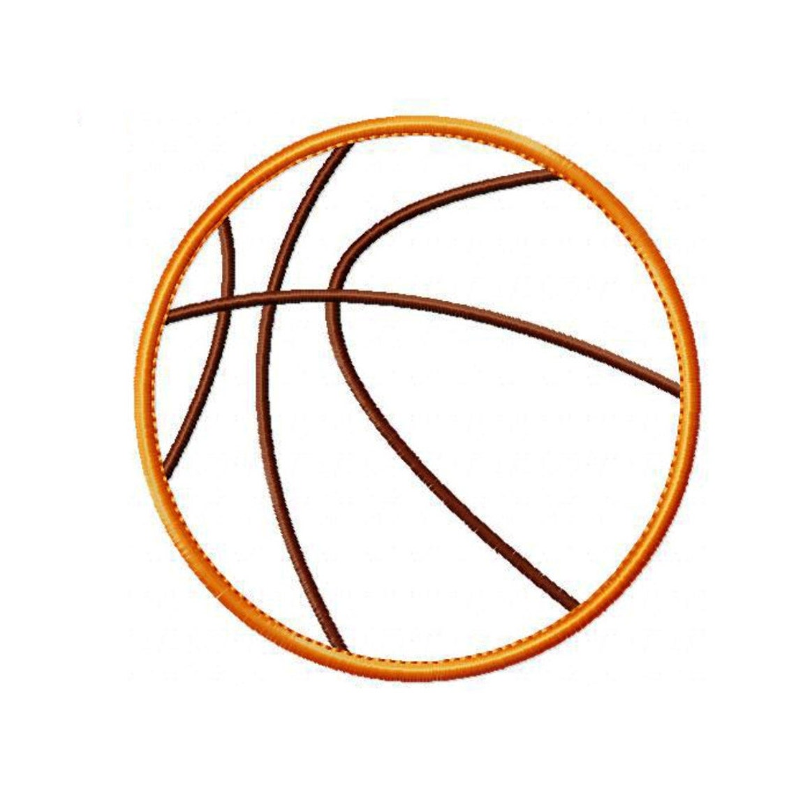 Basketball Appliques Machine Embroidery Design Applique - Etsy