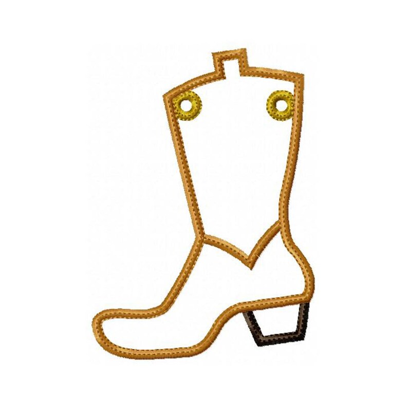 Cowboy Boot Banner in the Hoop Project Machine Embroidery Designs ...
