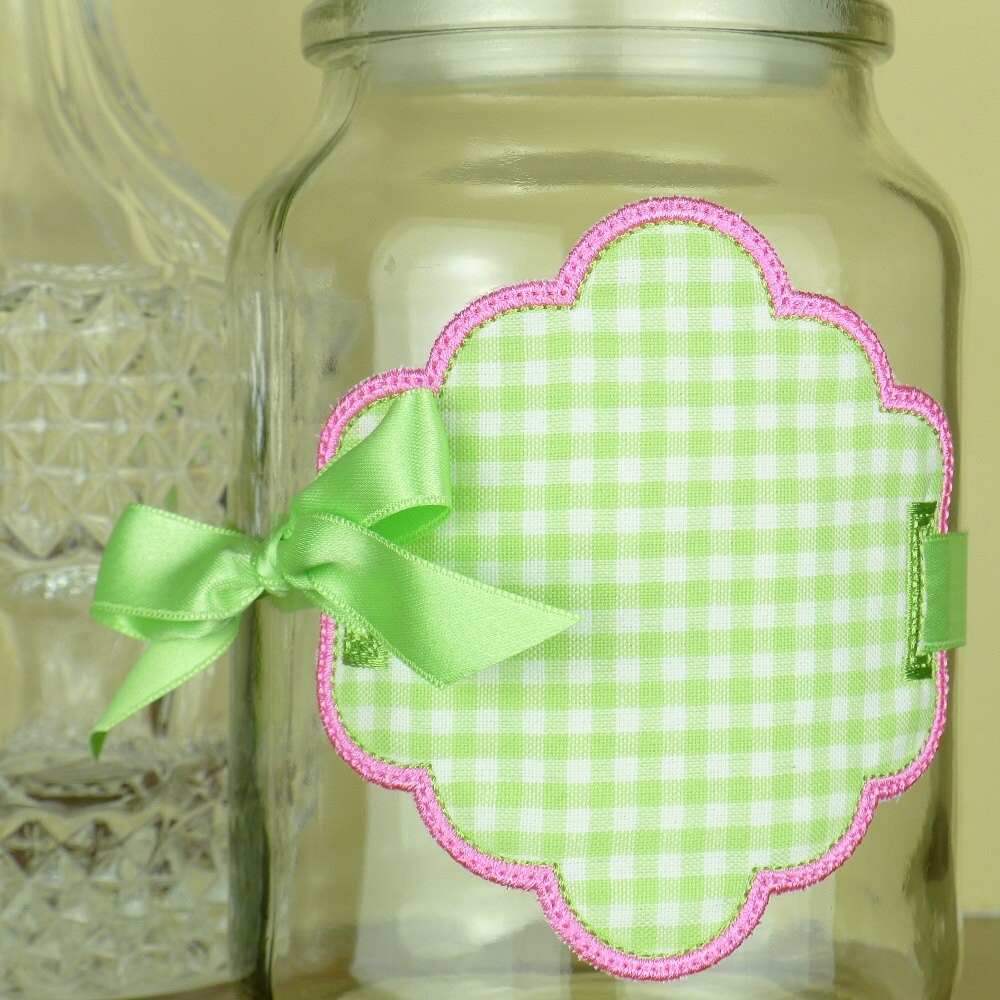 Jar Label In The Hoop Project Machine Embroidery Design | Etsy