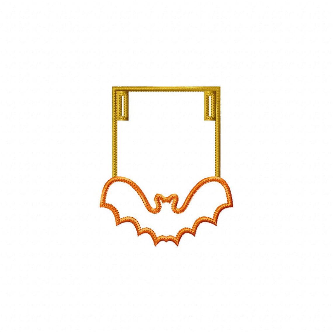 Halloween Bat Banner in the Hoop Banner Project Machine | Etsy