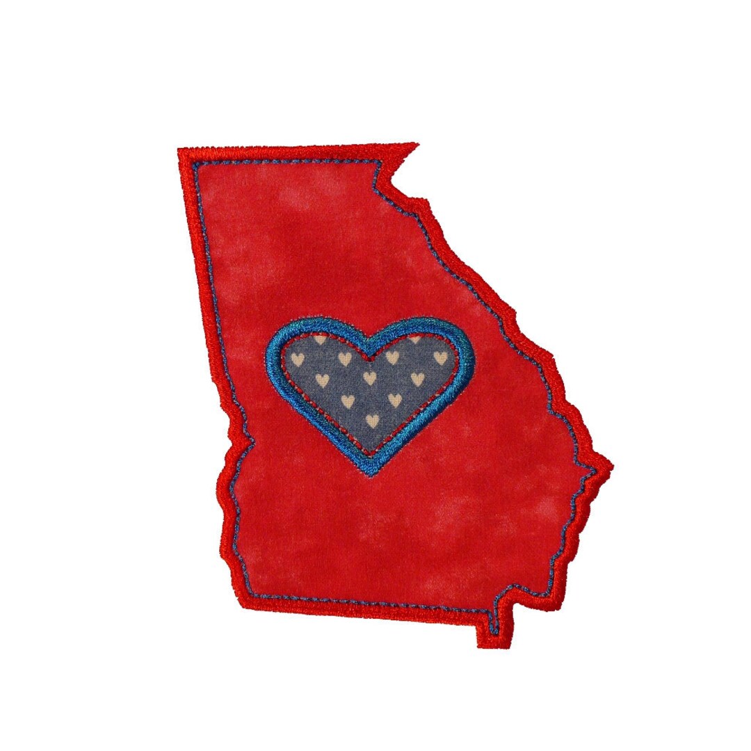 Georgia Range Machine Embroidery Designs Applique Patterns 2 Variations ...