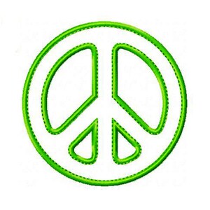 Peace Sign Appliques Machine Embroidery Designs Applique Patterns 2 ...