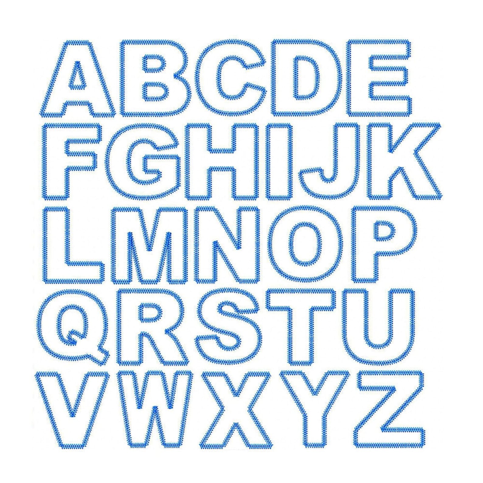 Pretty Applique Font Machine Embroidery Designs Appliques Patterns in 5 ...