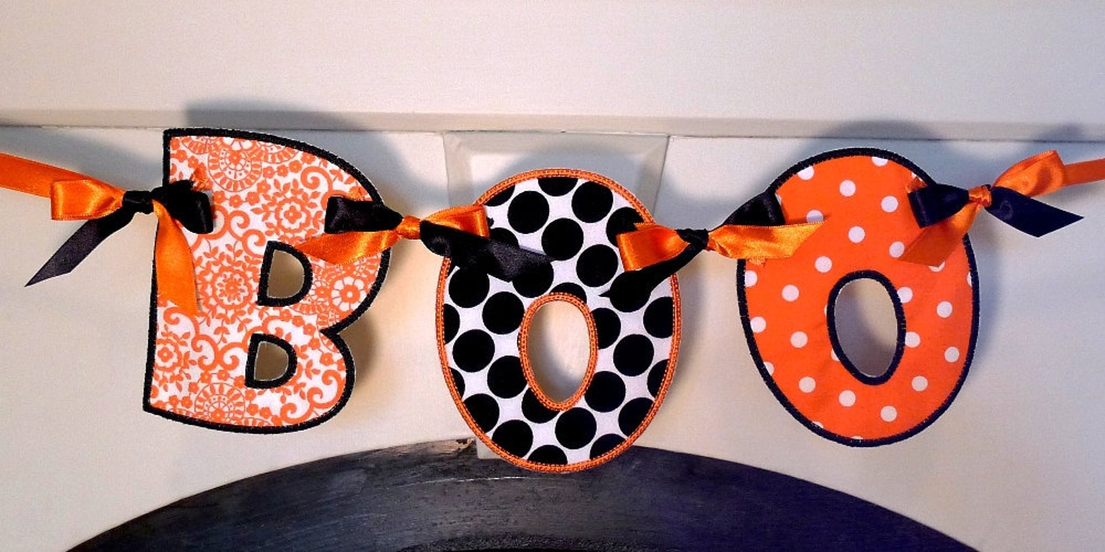BOO Banner in the Hoop Banner Machine Embroidery Design Applique ...