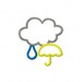 Rainy Day Applique Machine Embroidery Design Applique Pattern of a ...