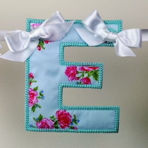 Alphabet Banner ITH Project Machine Embroidery Design Applique Pattern ...