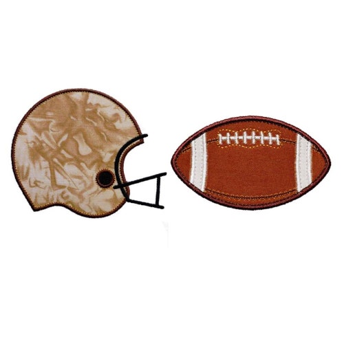 Football Appliques Machine Embroidery Designs Applique Pattern - Etsy