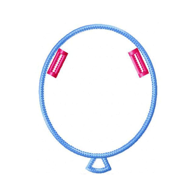 Party Balloon Banner in the Hoop Banners Machine Embroidery Designs ...