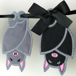 Sleepy Bat Bunting in the Hoop Banner Project Machine Embroidery Design ...