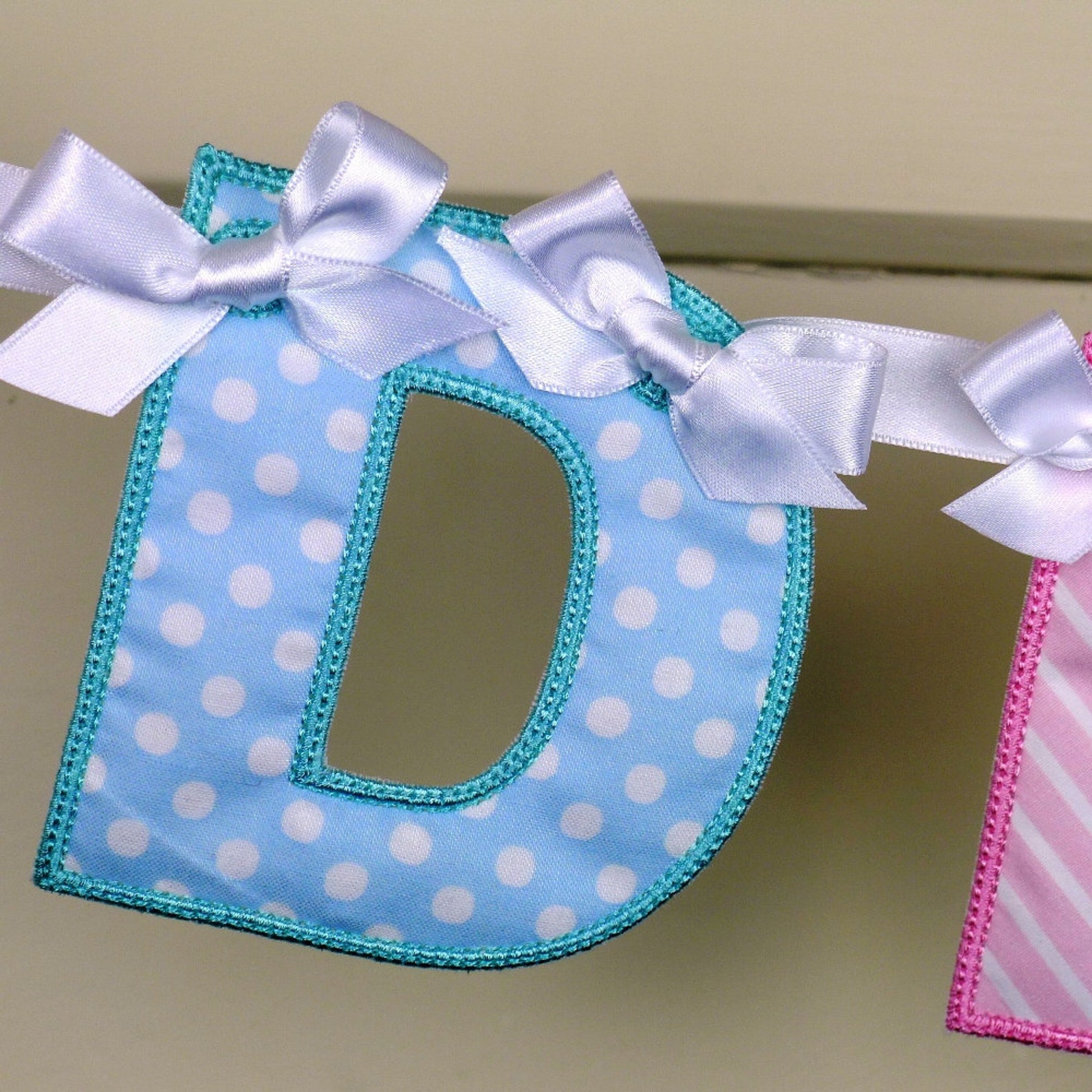 Alphabet Banner ITH Project Machine Embroidery Design Applique Pattern ...