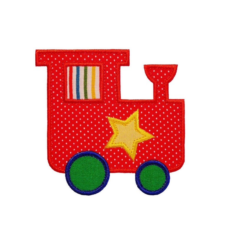 Toy Train Appliques Machine Embroidery Applique Design Pattern in 4 ...