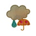 Rainy Day Applique Machine Embroidery Design Applique Pattern of a ...