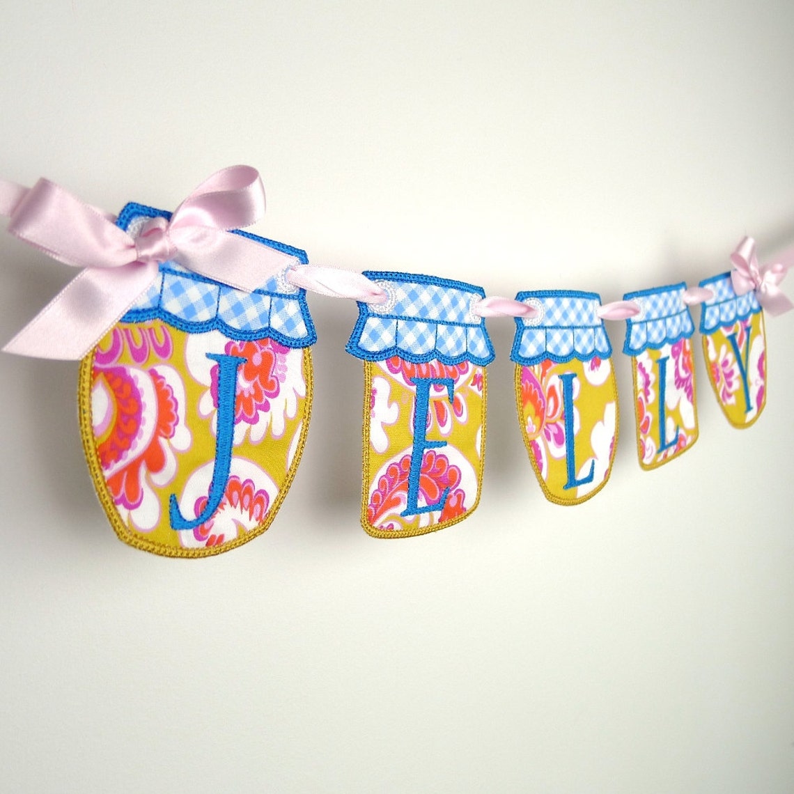 Jelly and Jam Jar Banner in the Hoop Project Machine Embroidery Design ...