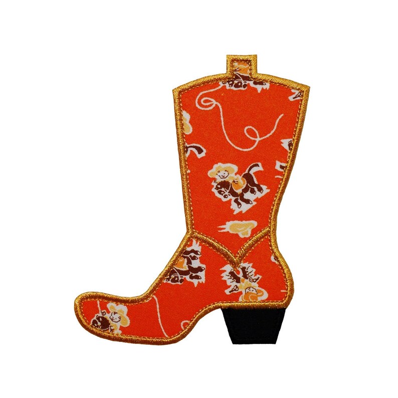 Cowboy Boot Machine Embroidery Designs Applique Patterns in 4 Sizes 3 ...