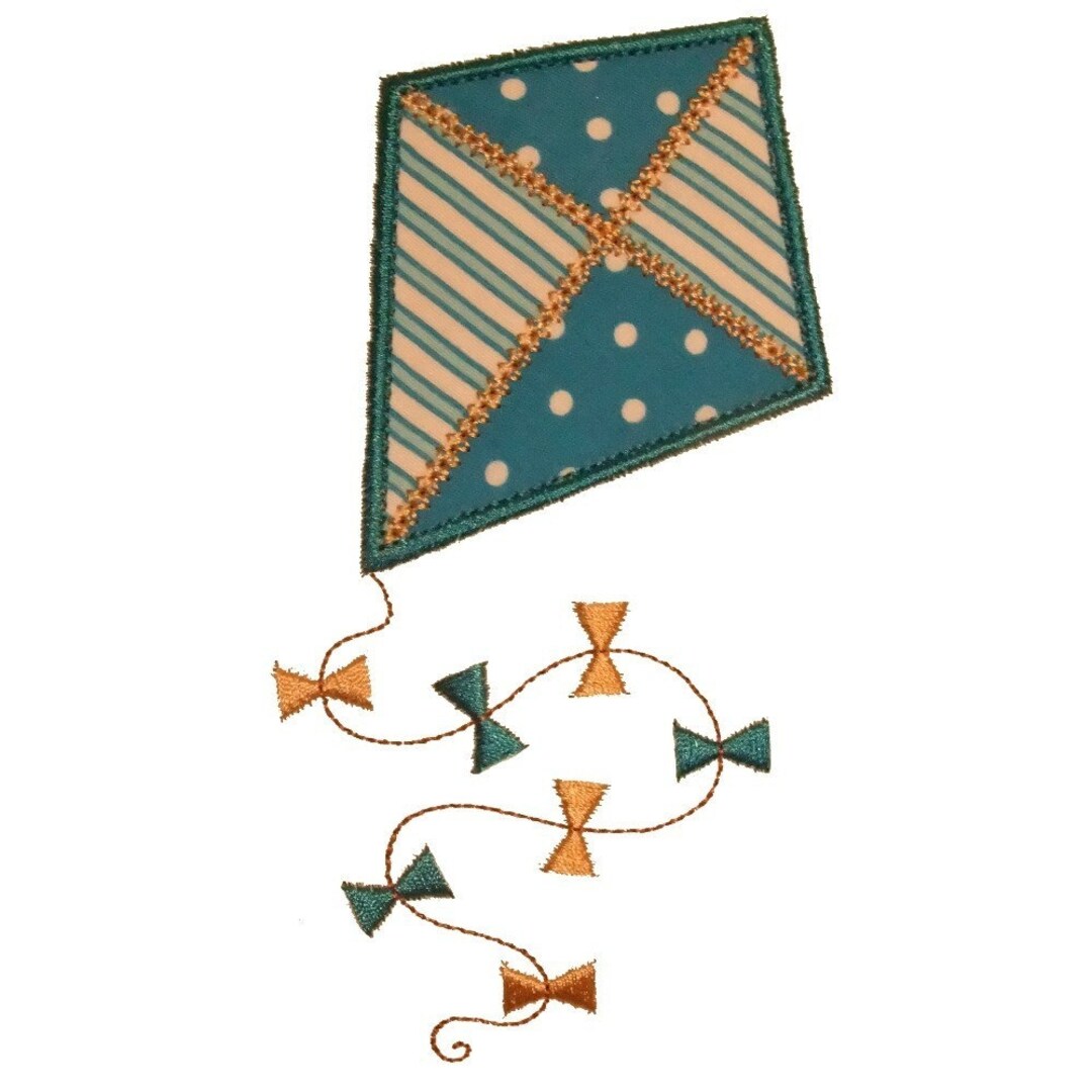 FLY A KITE Machine Embroidery Applique Design Pattern in 4 - Etsy