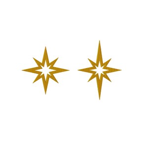 Star of Bethlehem Machine Embroidery Design Pattern 2 Variations in 4 ...