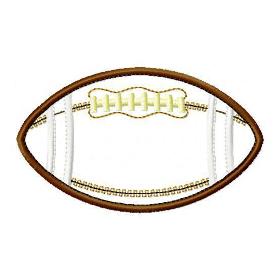 Football Appliques Machine Embroidery Designs Applique Pattern - Etsy