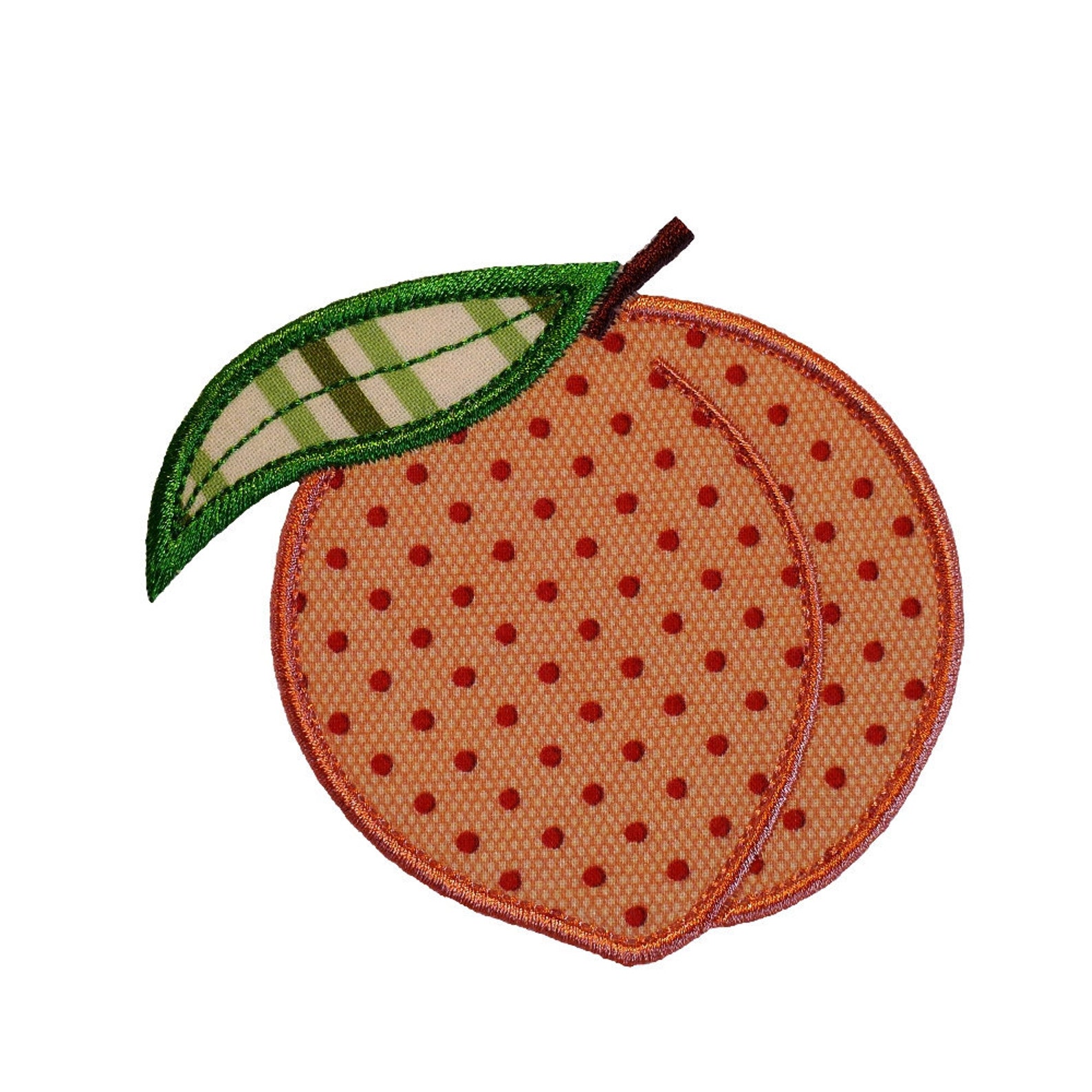Peach Appliques Machine Embroidery Designs Applique Pattern in - Etsy