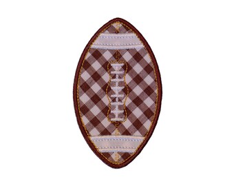 Football Appliques Machine Embroidery Designs Applique Pattern | Etsy