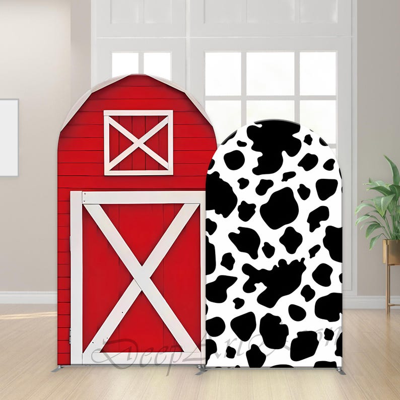Farm Barn Arch Backdrop Cover: Birthday Party Photo Background - Etsy