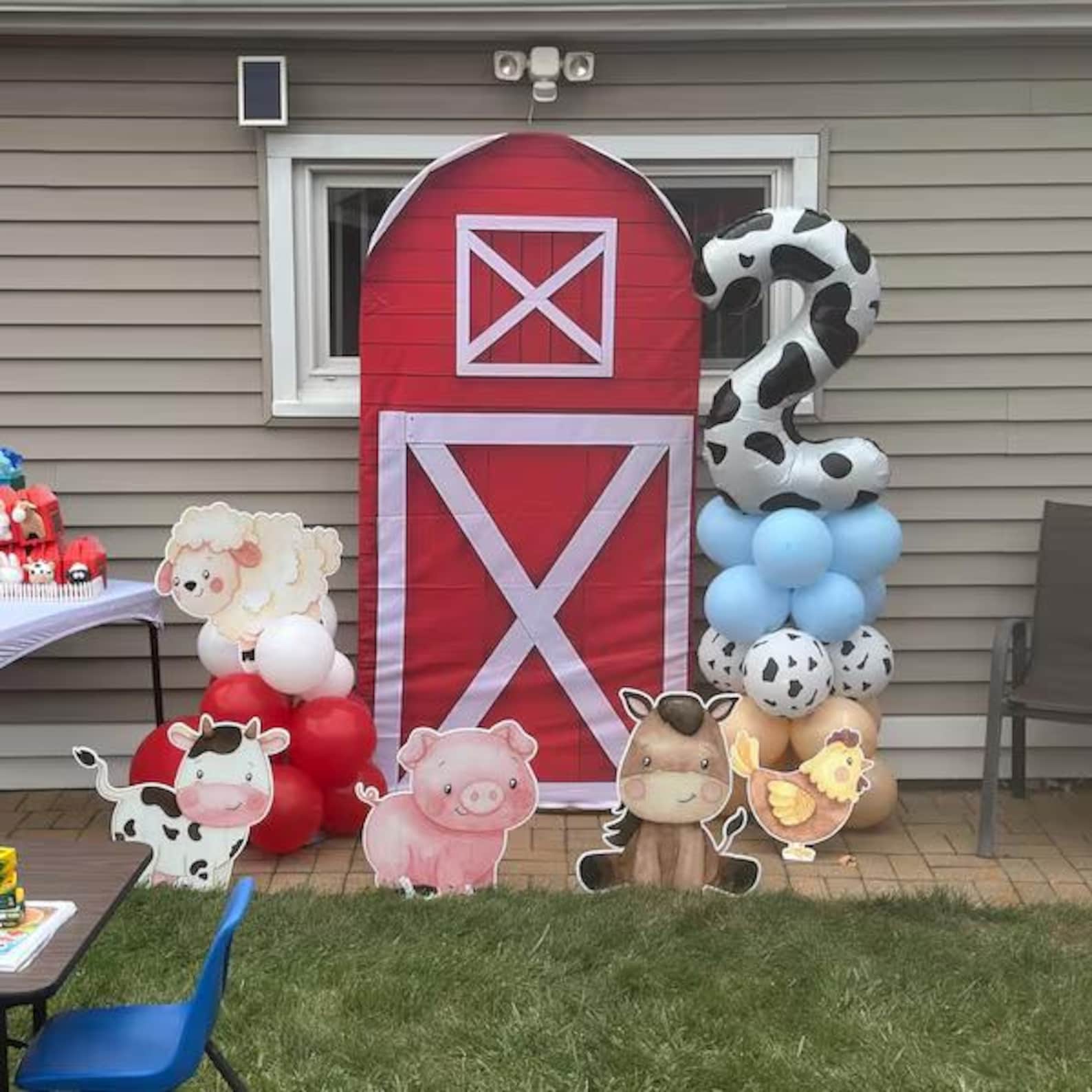 Farm Barn Arch Backdrop Cover: Birthday Party Photo Background - Etsy