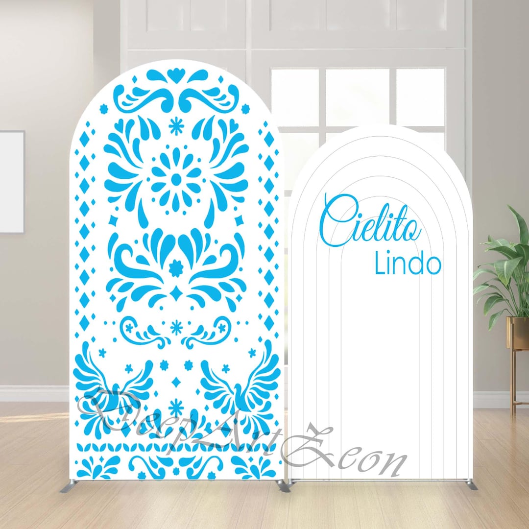Blue Cielito Lindo Arch Backdrop Cover: Mexican Fiesta Party Decor ...