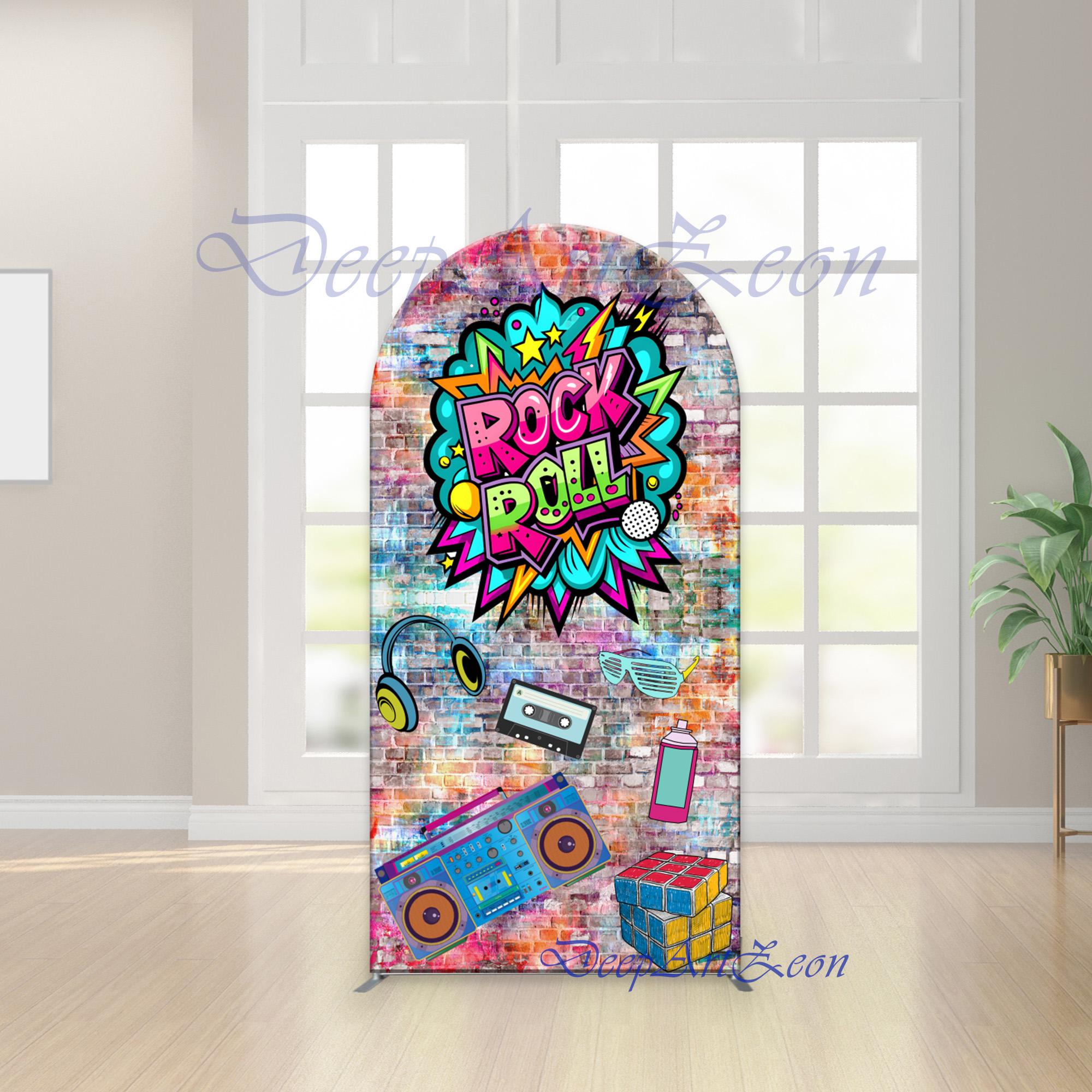 Graffiti Birthday Arch Backdrop Cover: 80's 90's Hip Hop Party - Etsy