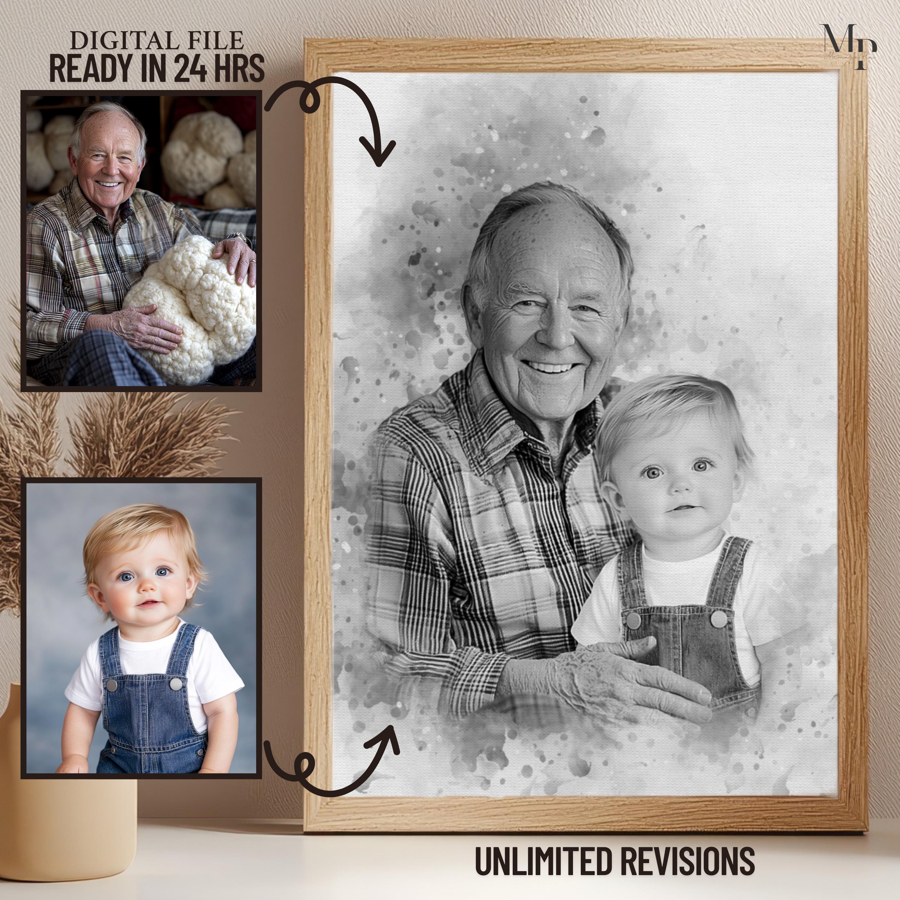 Custom Memorial Portrait: Add Loved One to Photo (digital File) - Etsy