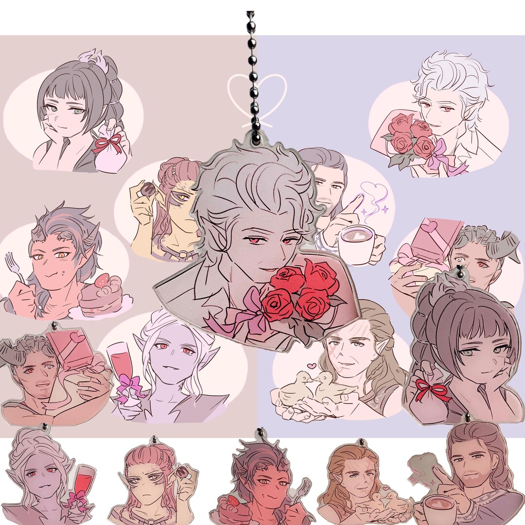 Bg3-astarion Keychain-minthara-gale-karlach-lae'zel-shadowheart-wyll ...