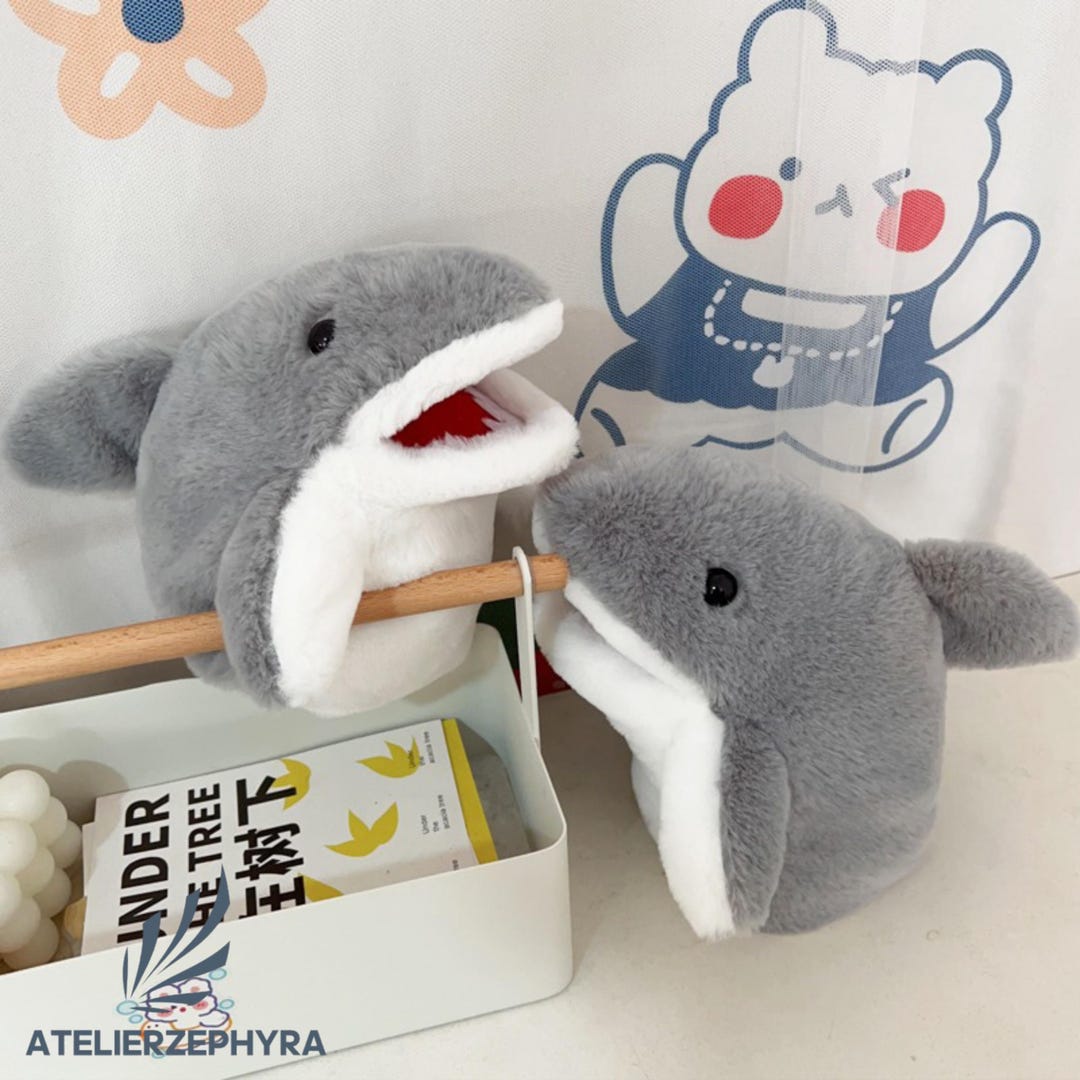 Adorable Plush Shark Hand Puppets – Soft, Fun, and Perfect for ...