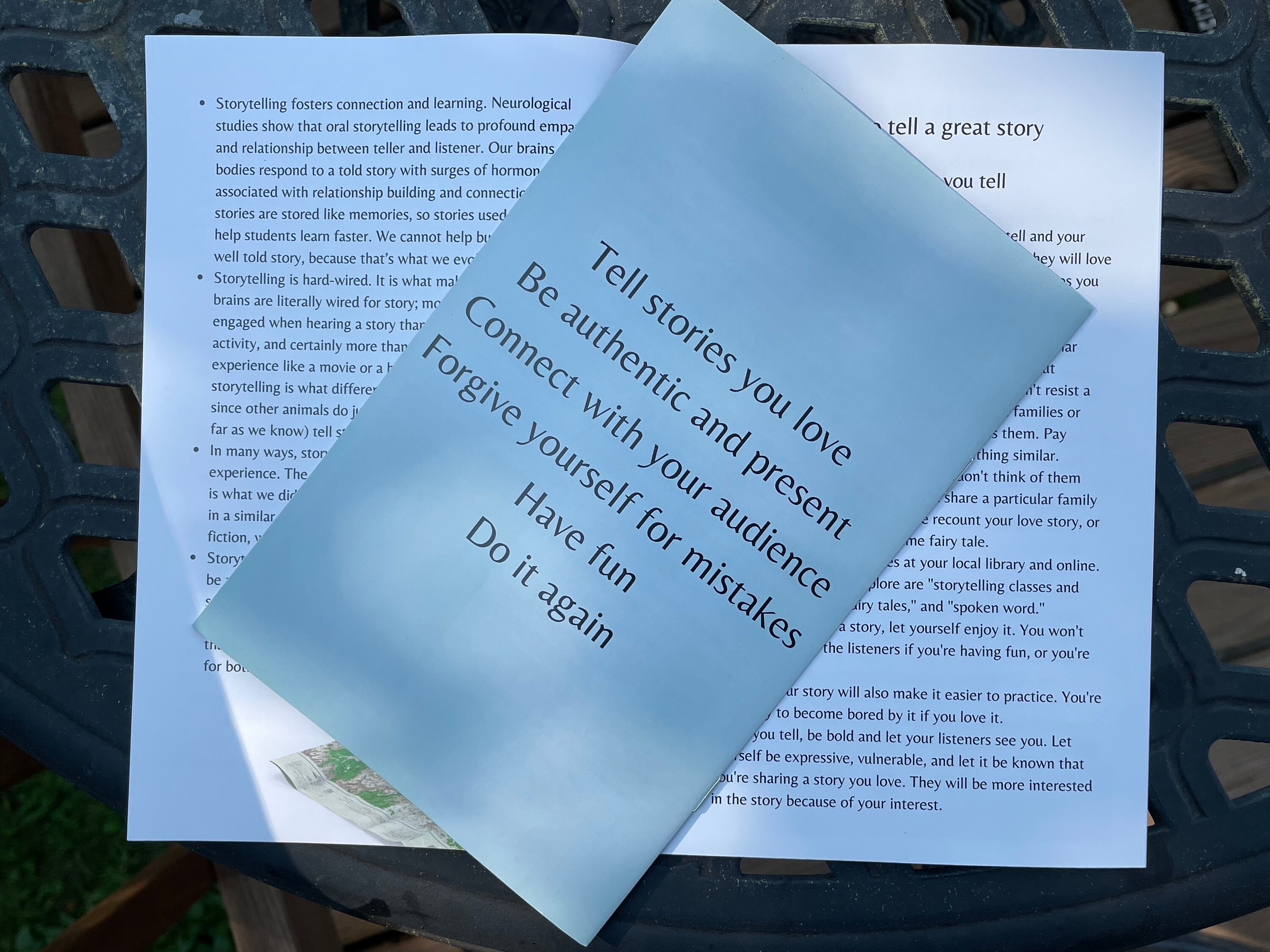 How to Tell a GREAT Story Booklet: a Storytelling Handbook - Etsy