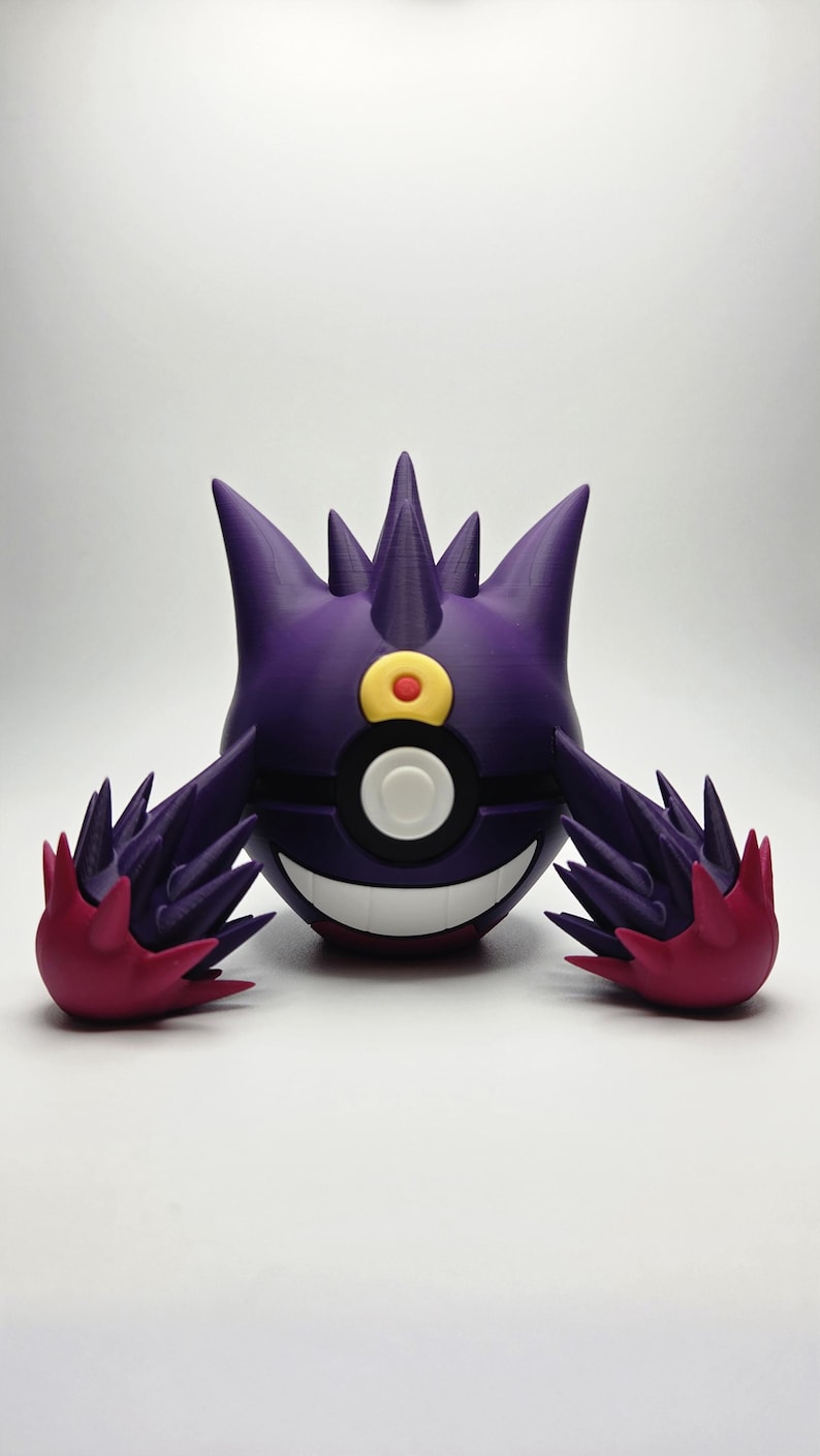 Mega Gengar Pokeball Figure - Etsy