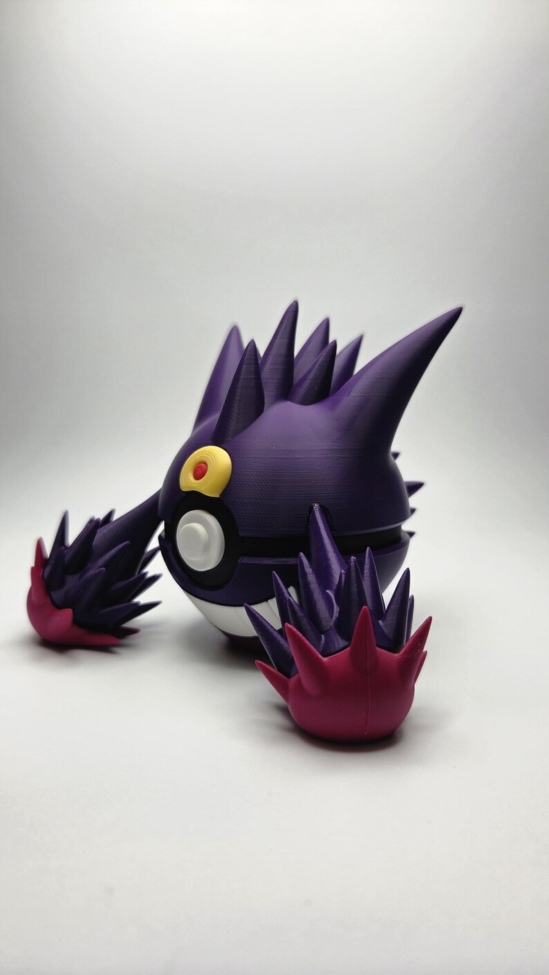 Mega Gengar Pokeball Figure - Etsy