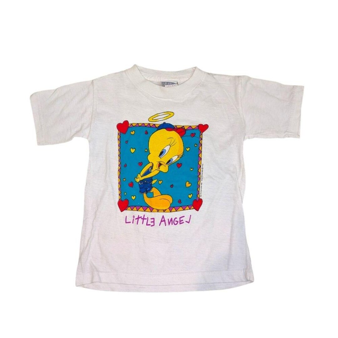 Vintage 1990s Looney Tunes Tweety Bird Little Angel T-shirt Kids 4/5 ...
