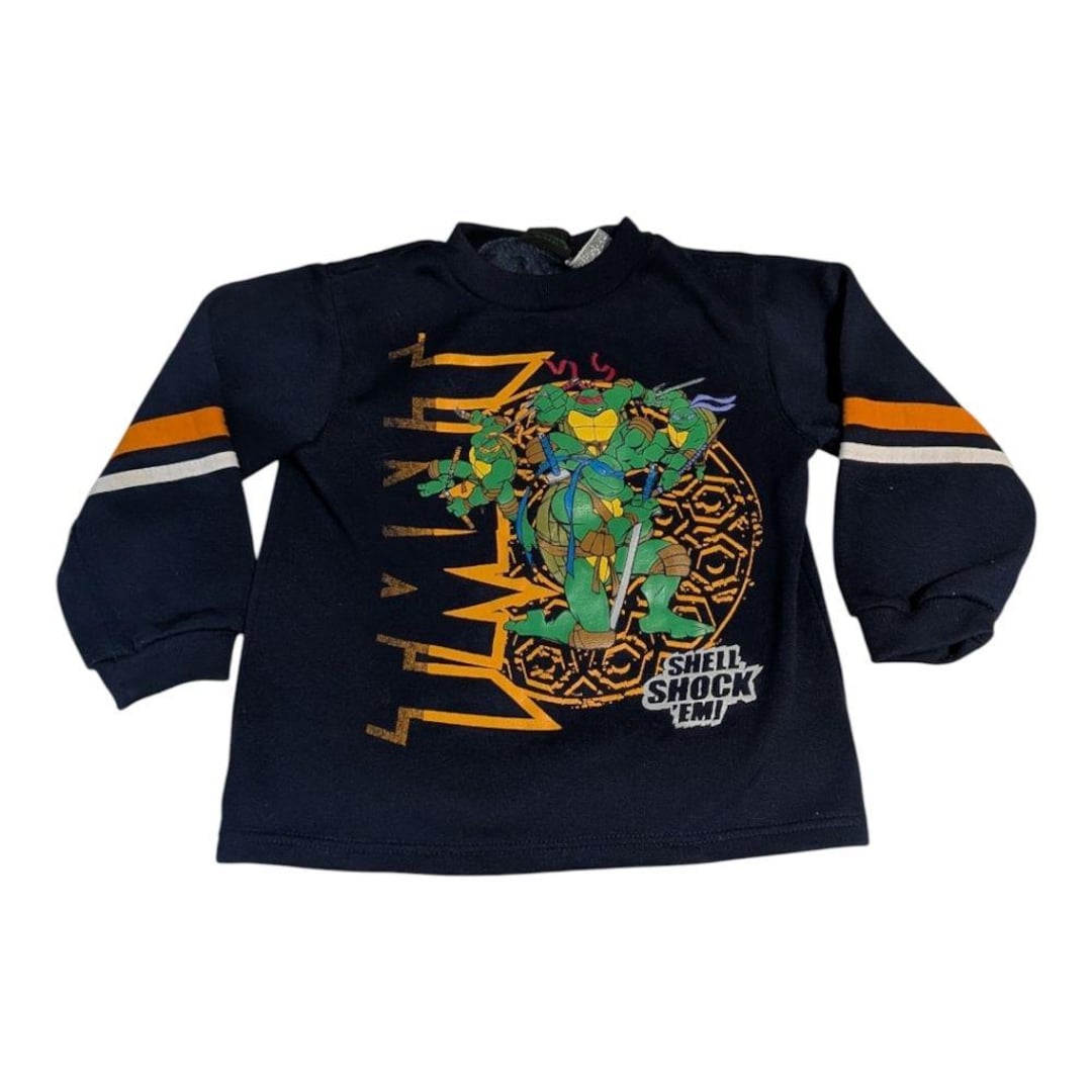 Vintage TMNT Teenage Mutant Ninja Turtles Shell Shock Sweatshirt Kids ...