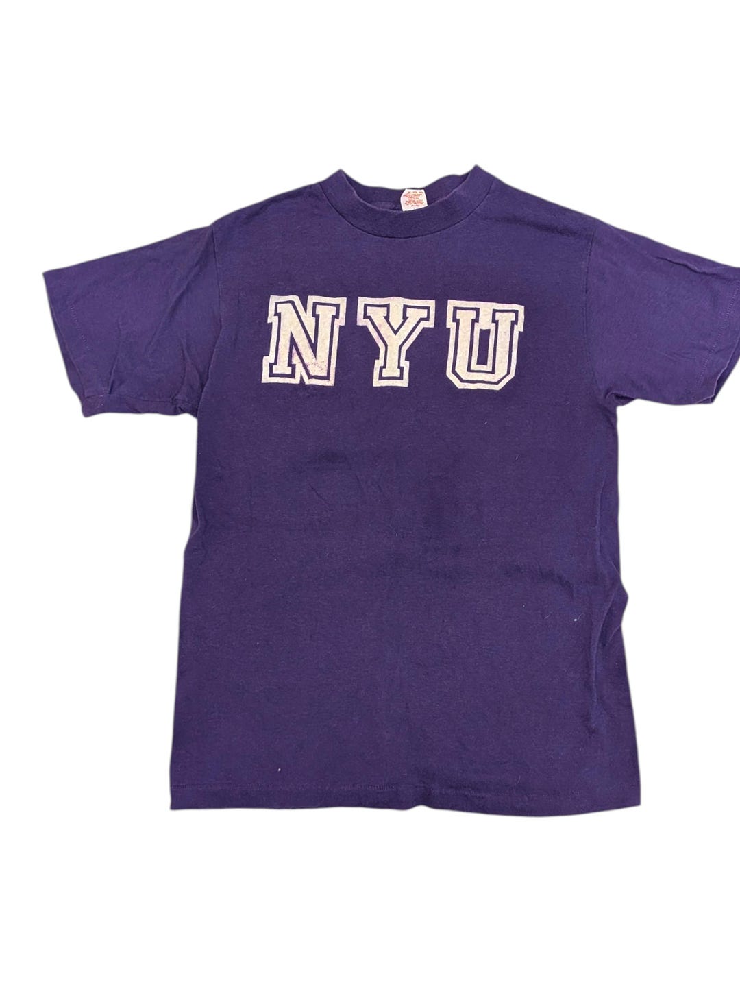 Vintage NYU T-shirt, Purple Felt Lettering, Made in USA, Unisex Small ...