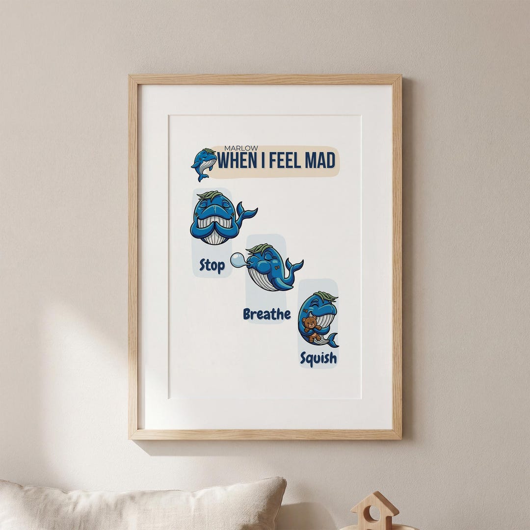 When I Feel Mad Poster for Kids | Calm Corner Printable | Anger ...