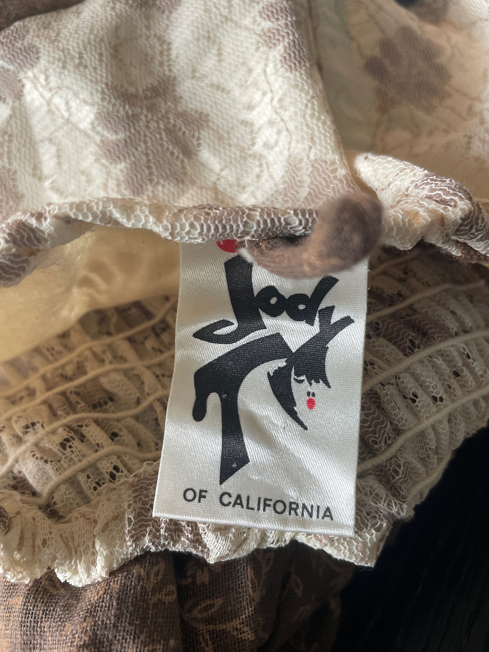 70s Long Hippie Halter Dress JODY of California Lace Hippie Prairie ...